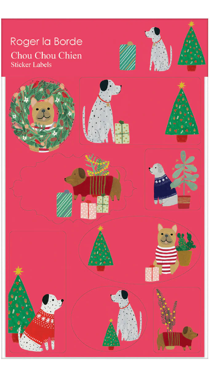 Roger la Borde Chou Chou Chien Sticker Labels Sheet – Coco li